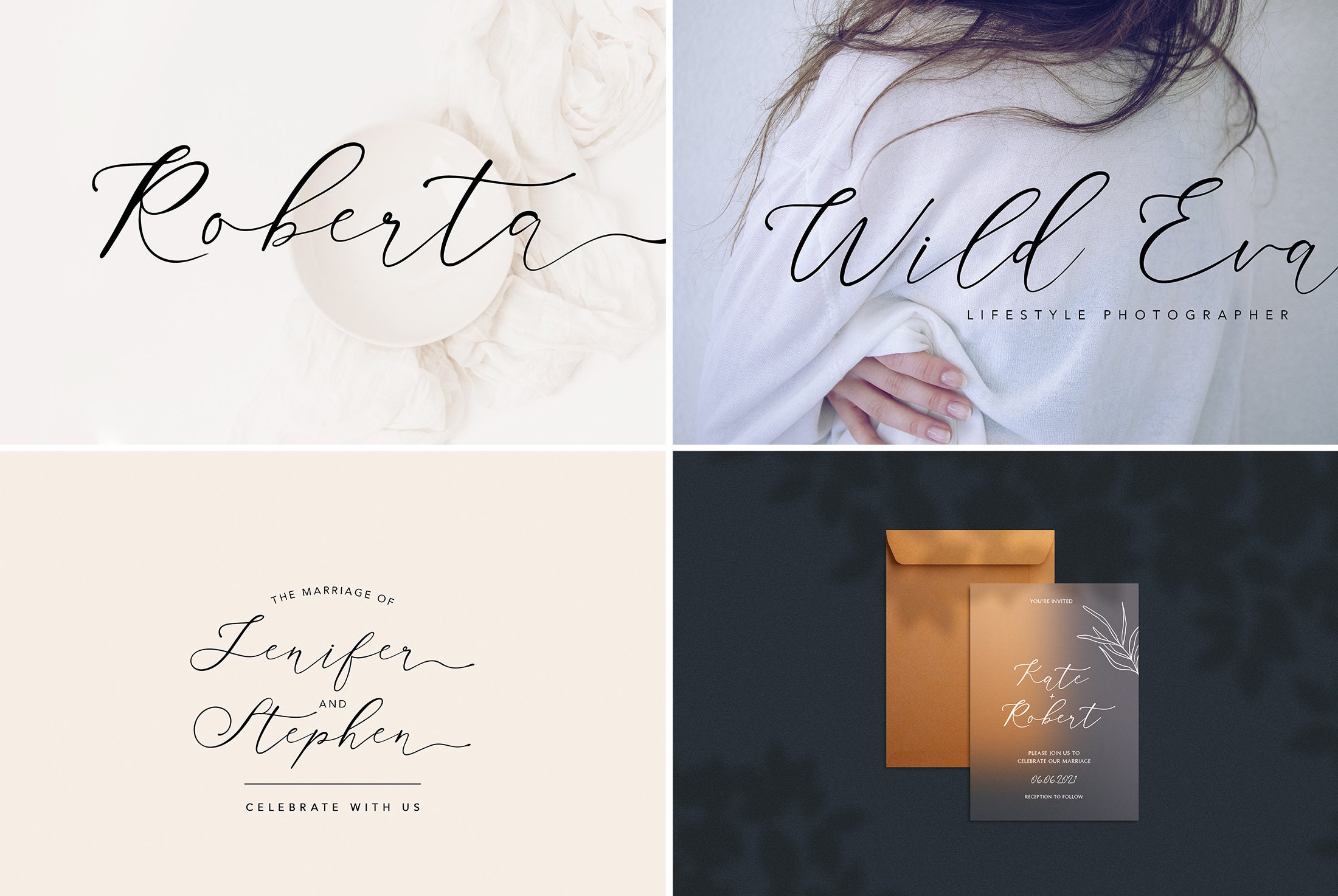 The Font Bundle Script Font Collection Handwritten - Etsy Canada