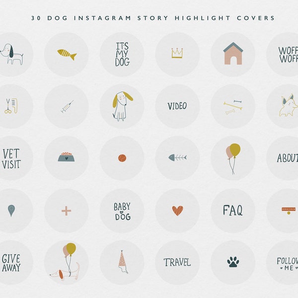 Instagram Highlight Icons - Etsy UK