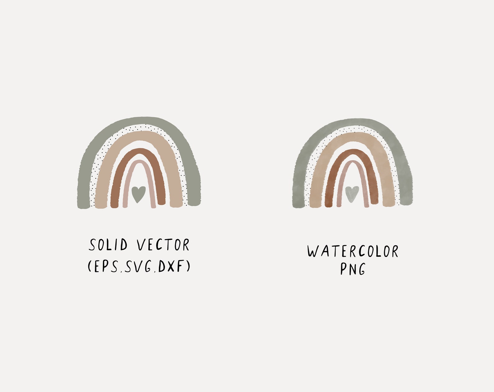 Weather Clipart Png Vector Rainbow Clipart Watercolor - Etsy