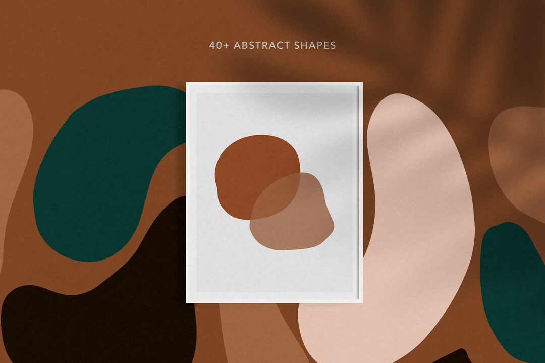 Abstract Shapes Clipart, Abstract Forms Clip Art Set - Etsy