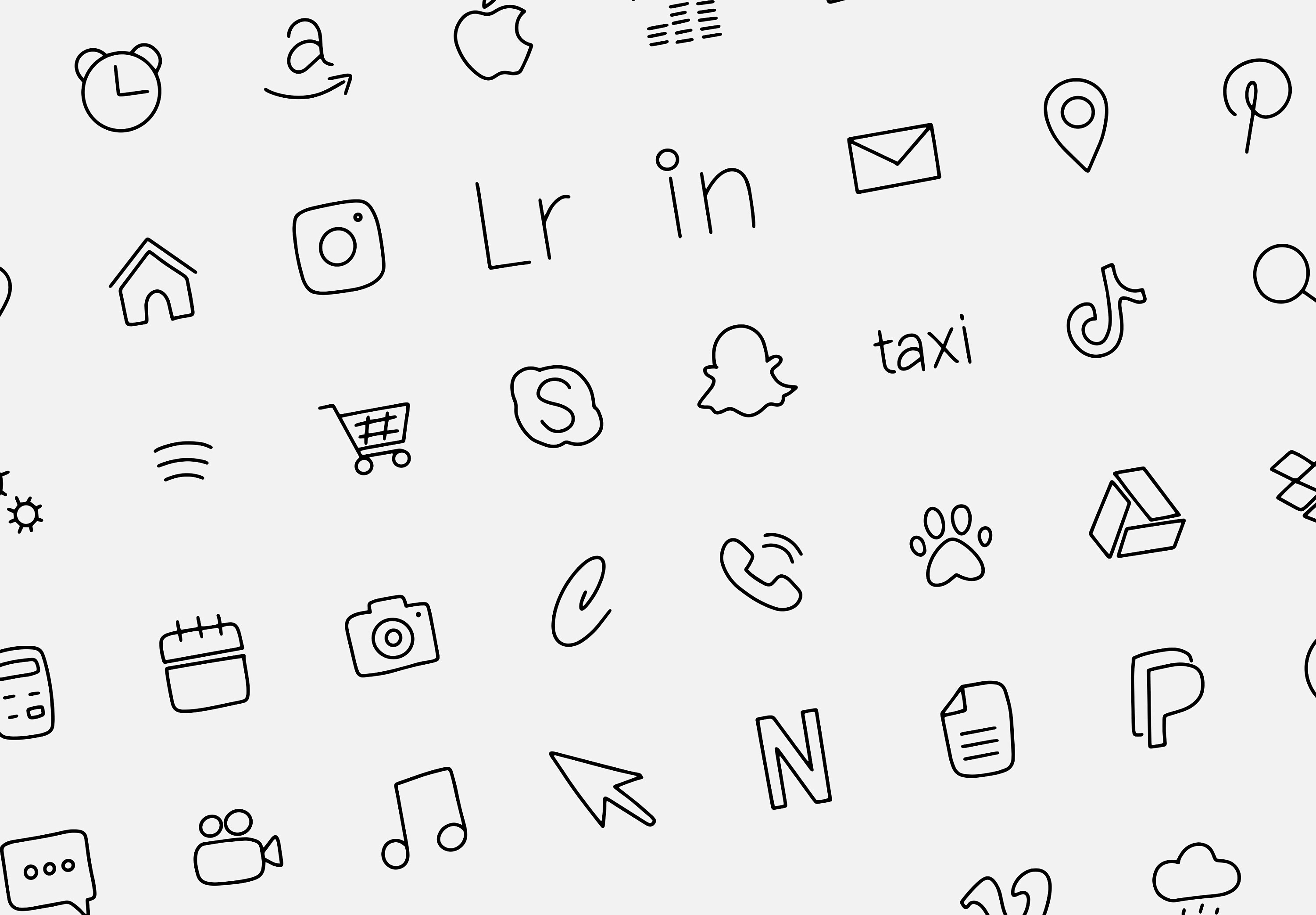 Minimalist App icons for iPhone App icons aesthetic for iOS | Etsy