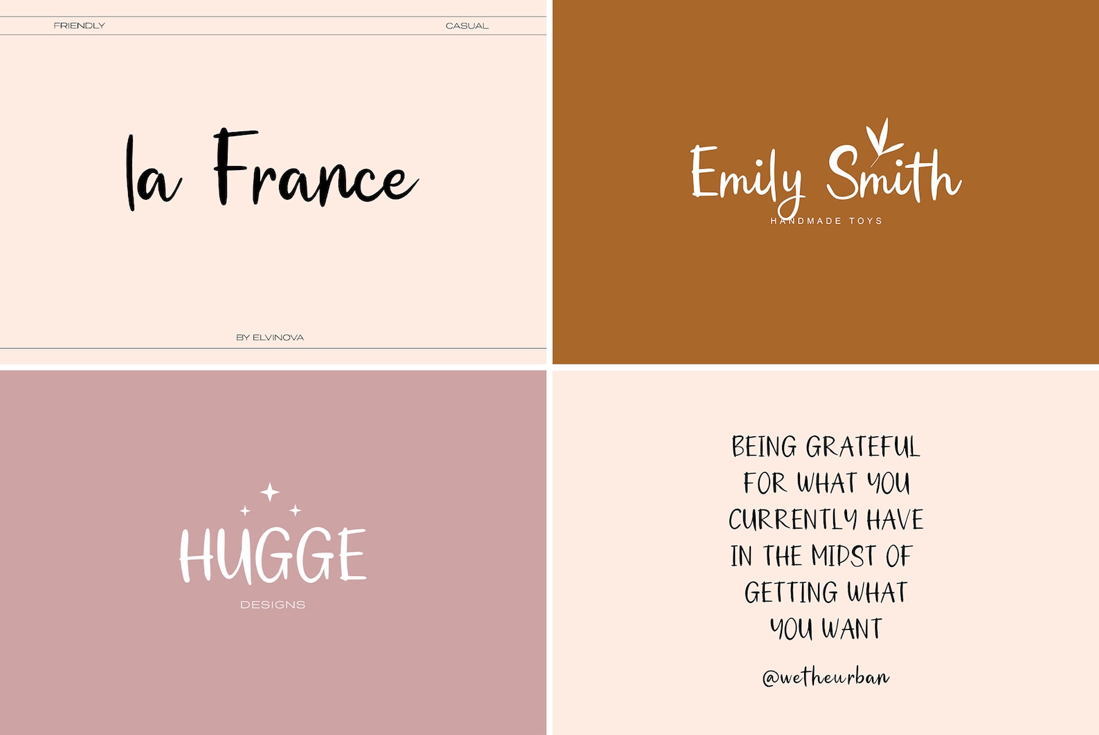 The Font Bundle, Script Font Collection, Handwritten Typography ...