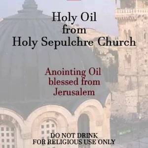 Anointing Oil From the Holy Land - Etsy