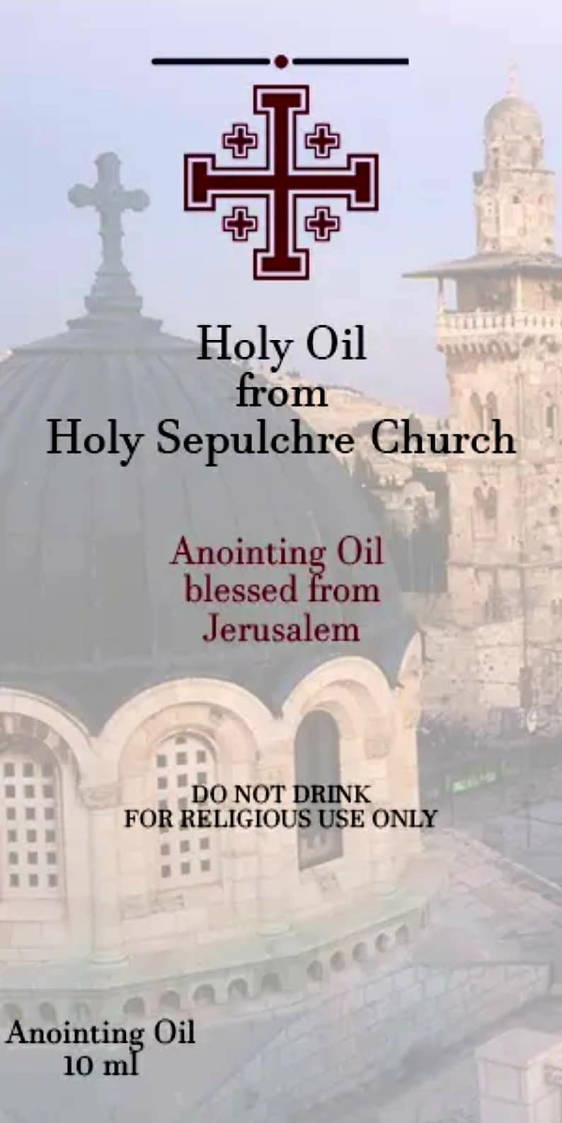 Anointing Oil From the Holy Land - Etsy