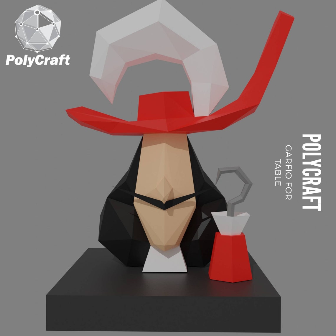 Papercraft Capitan Garfio Paper Model, PDF Capitan Garfio Template ...