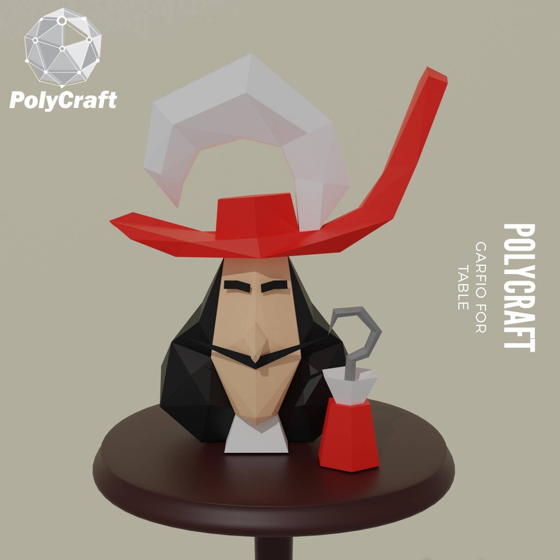 Papercraft Capitan Garfio Paper Model, PDF Capitan Garfio Template ...