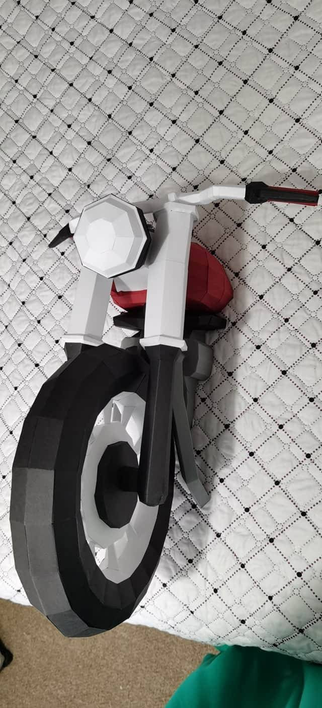 Honda Motorcycle Papercraft, Moto Honda En Papel, Motocicleta En Papel ...