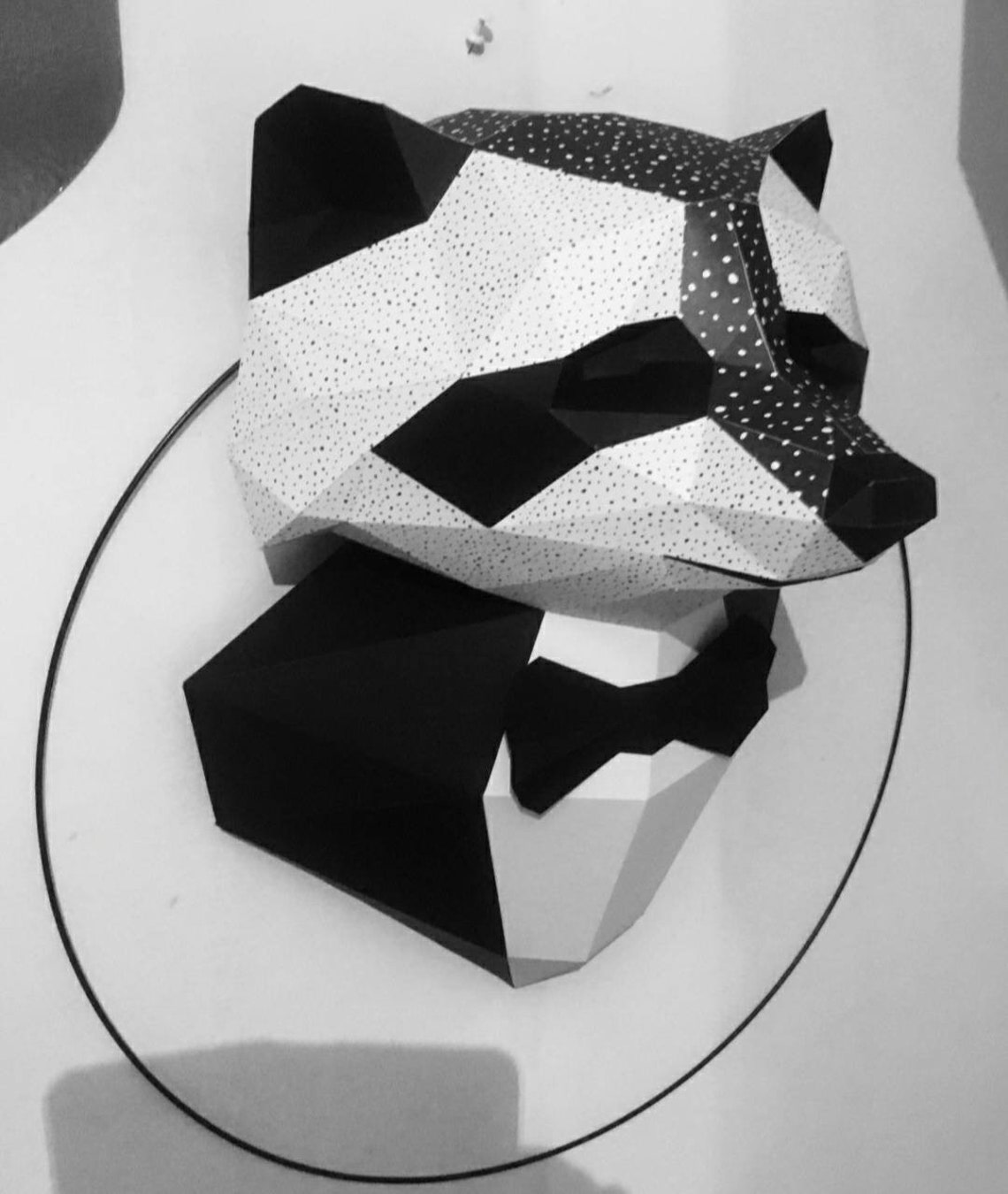 Papercraft Raccoon Paper Model PDF Raccoon in Suit Template - Etsy