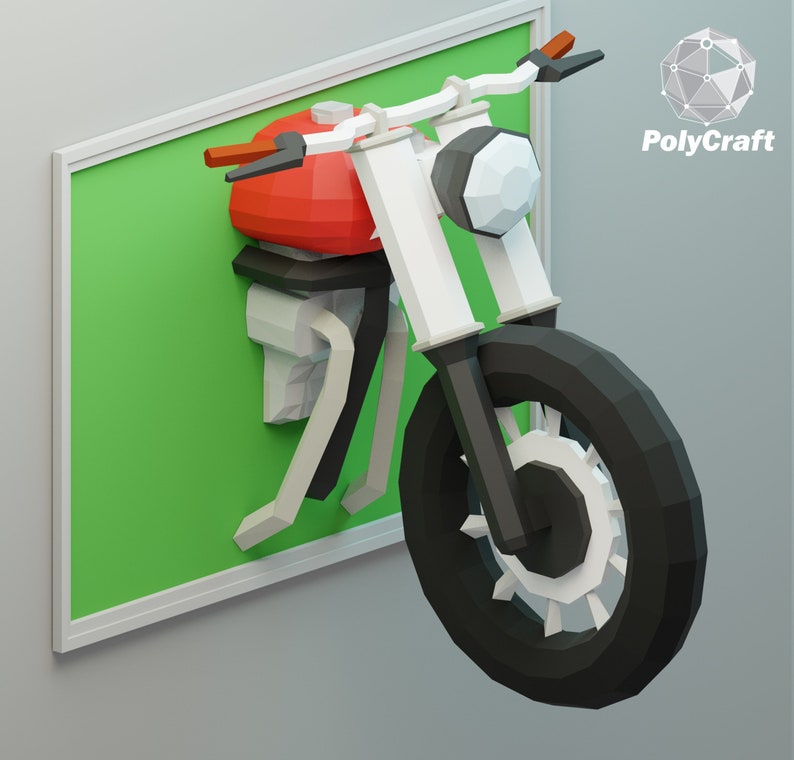Honda Motorcycle Papercraft, Moto Honda En Papel, Motocicleta En Papel ...