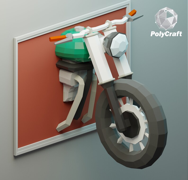 Honda Motorcycle Papercraft, Moto Honda En Papel, Motocicleta En Papel ...