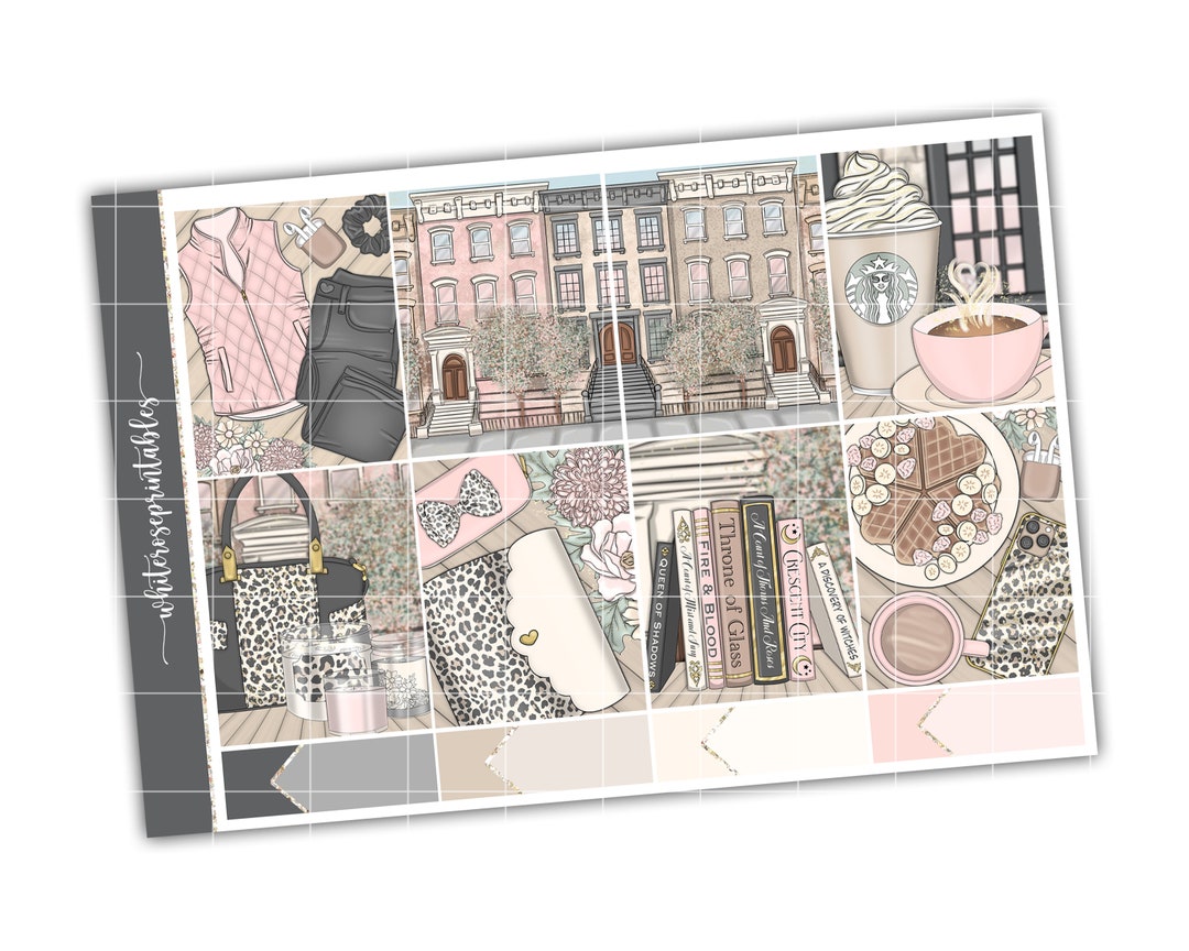 Leopard FOIL READY PRINTABLE Weekly Planner Sticker Kit Standard Size 1 ...