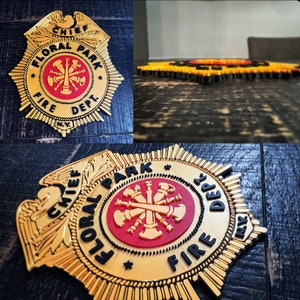 3D Printed Police Fire Shields and Badges - Etsy