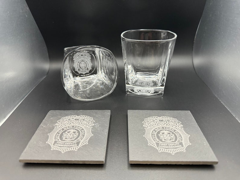 Laser Engraved Rock Glass Box Set N-y-p-d L-a-p-d - Etsy