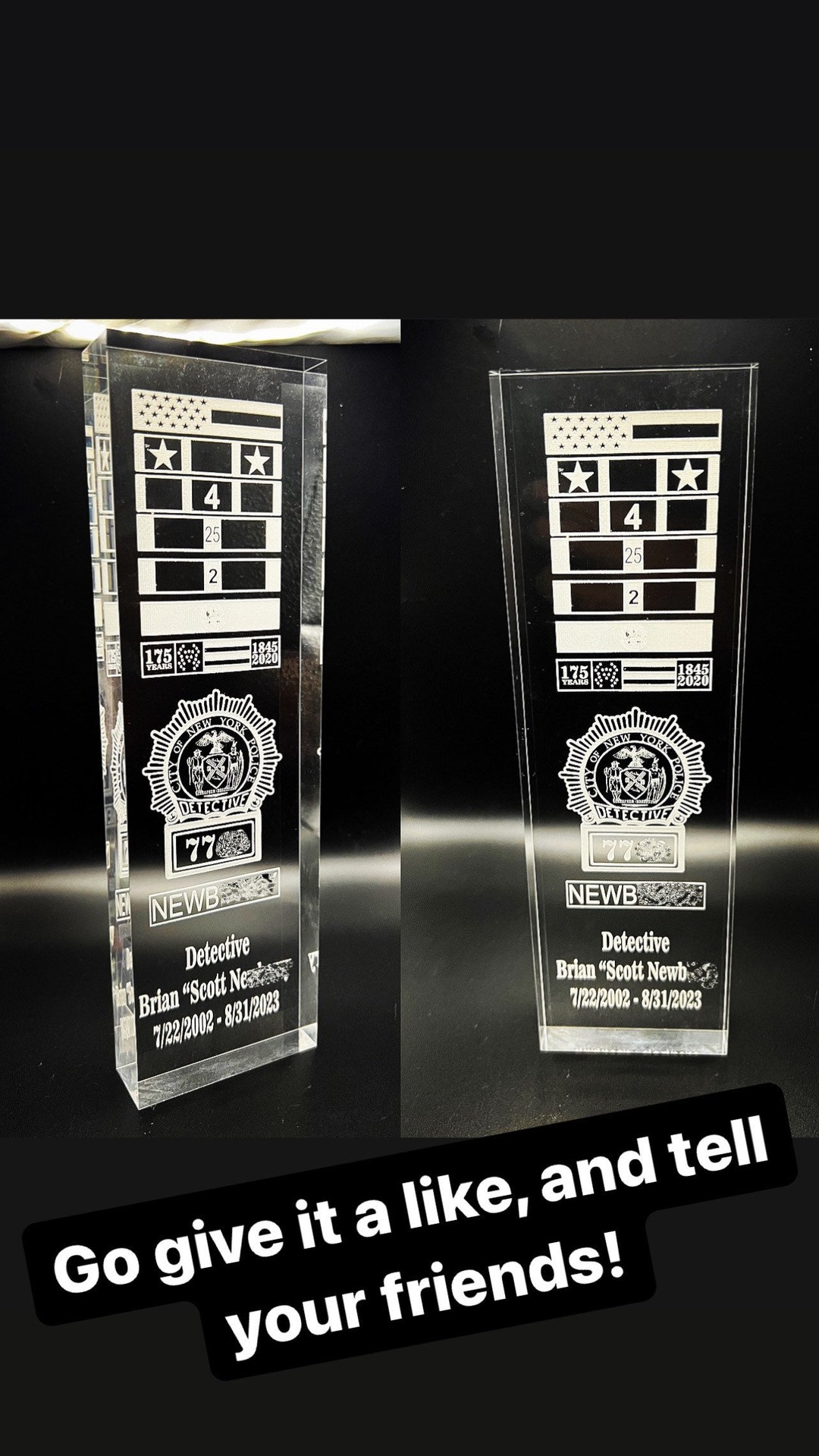 Police Fire Military Medal Rack and Shield Desk Block - Etsy