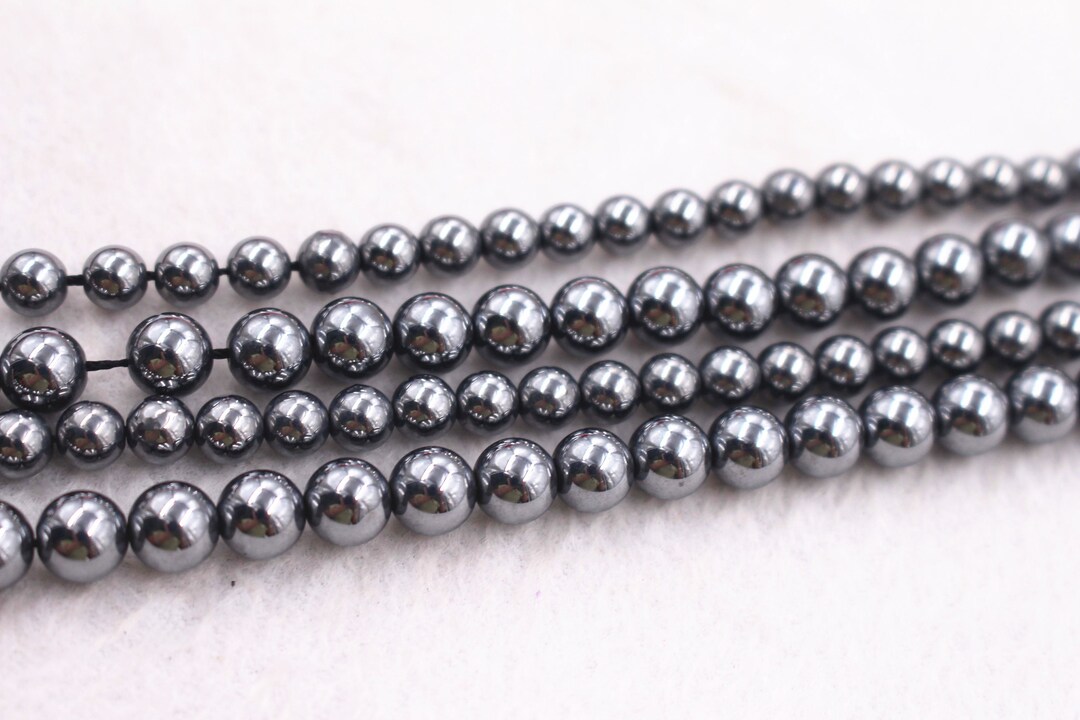 Natural AA Hematite Smooth and Round Beads,6mm/8mm/10mm/12mm Hematite ...