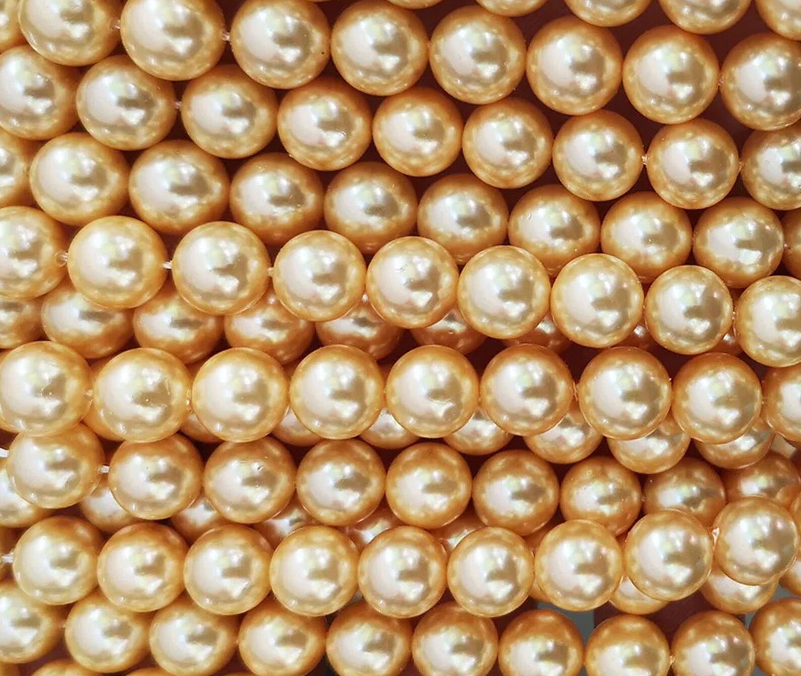 4mm-14mm Yellow South Sea Shell Pearls Smooth Round Beads,sea Shell ...