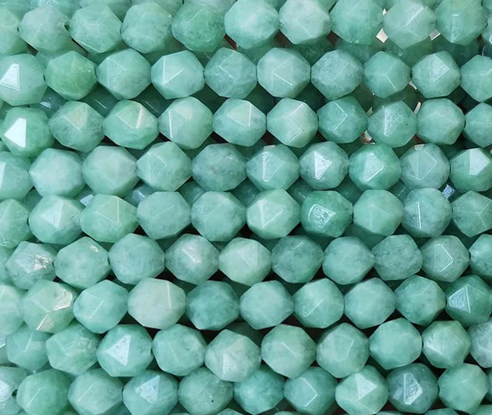 Diamond Faceted Jade Nugget Beadsstar Cut Jade Beads - Etsy UK