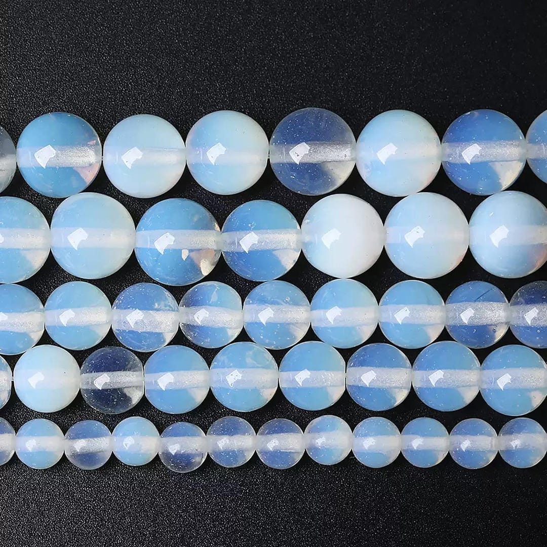 4mm-12mm Natural Opalit Smooth Round Beads ,white Opalit Beads Supply ...