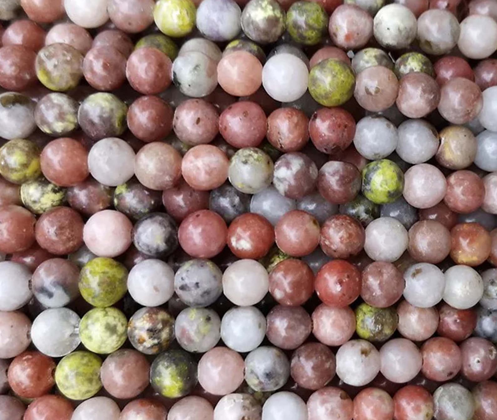 4mm-12mm Natural Plum Flower Stone Round Beadsplum Flower - Etsy