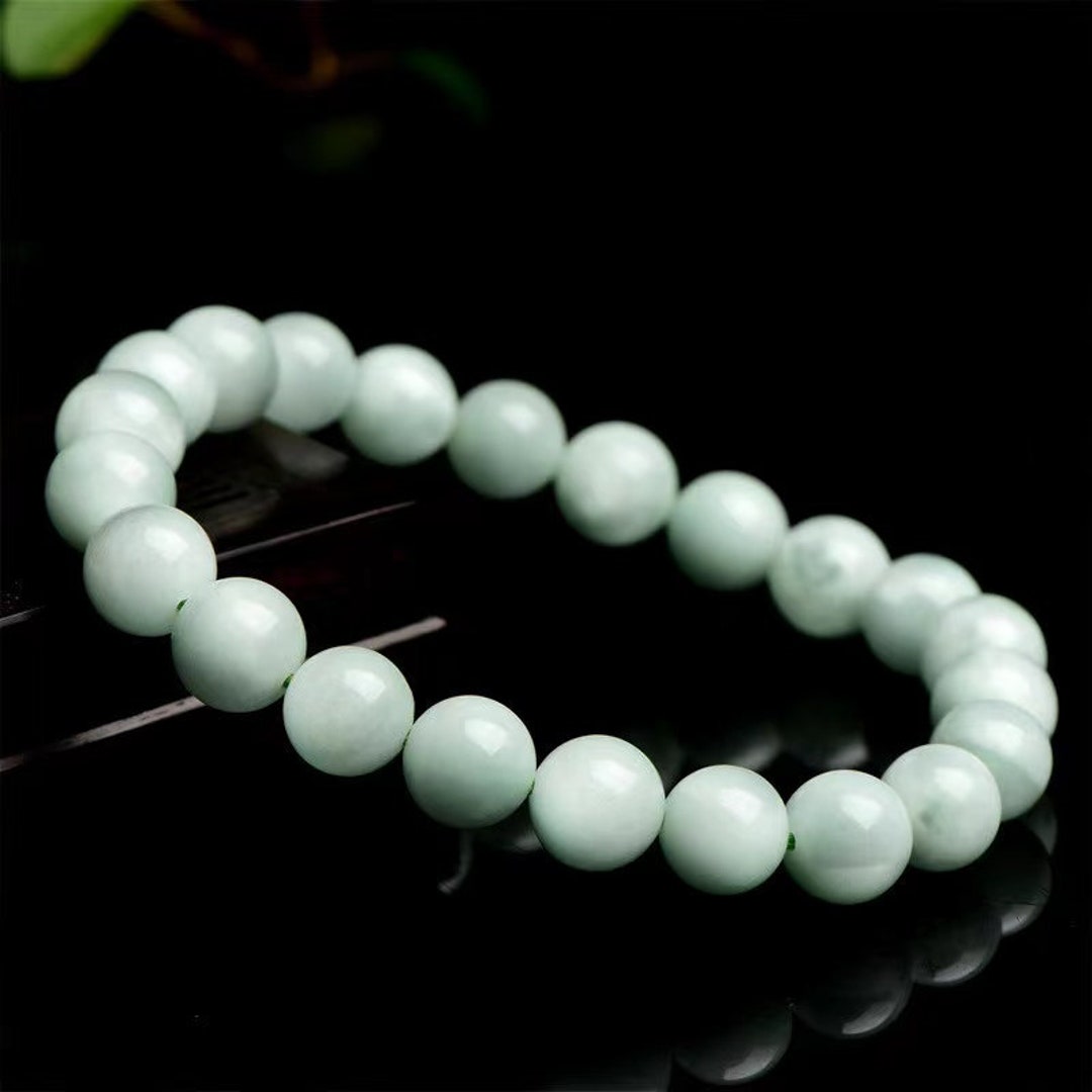 Natural Green Larimar Beads Bracelet, Larimar Beaded Bracelet,jewelry ...