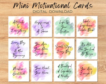 Encouragement and Inspiration Cards, Mini Mantra Cards, Affirmations ...