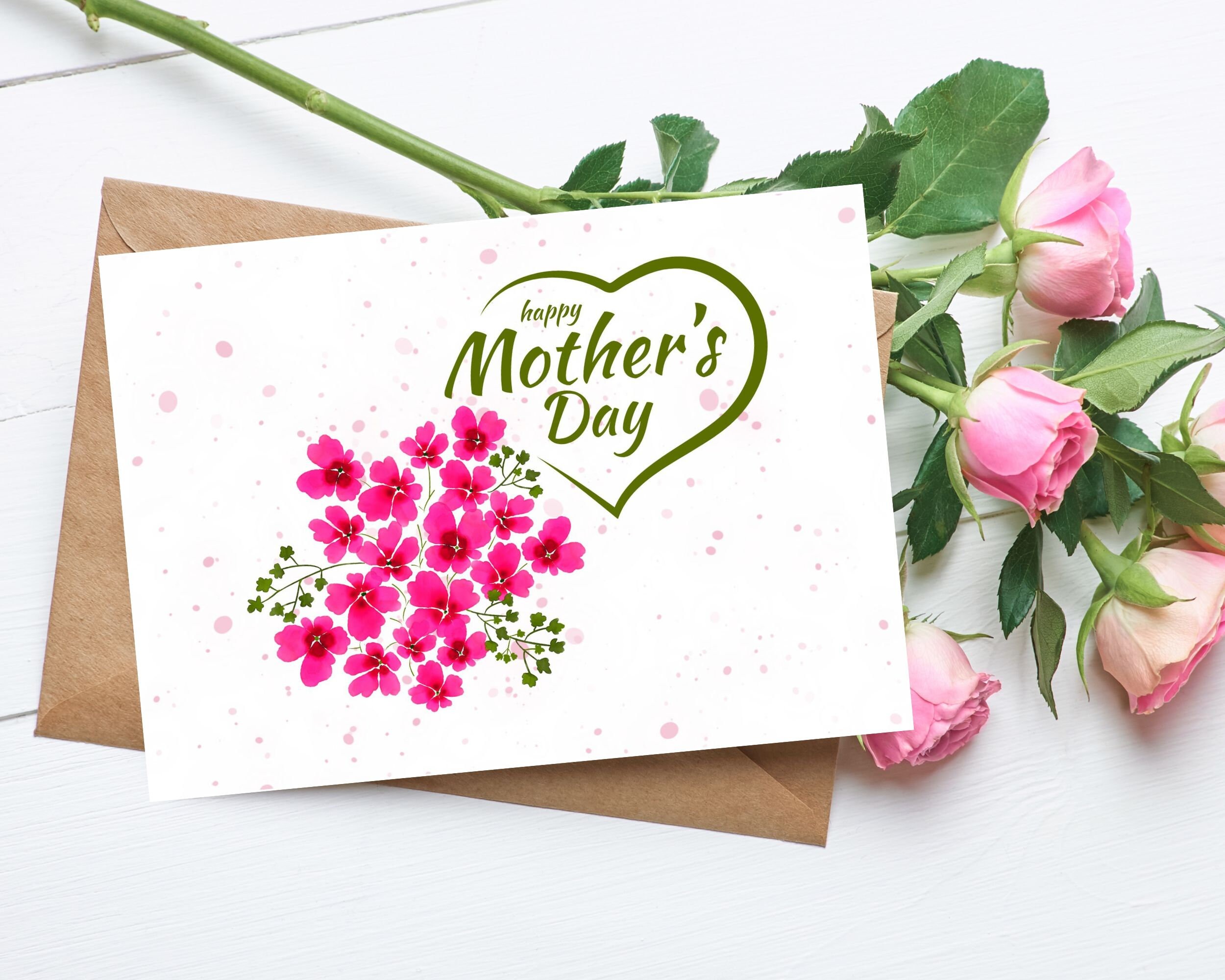 Printable Mother's Day Card, Happy Mother's Day Card, Digital Mother's ...
