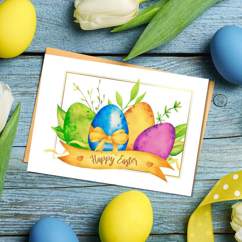 Happy Easter Card - Etsy