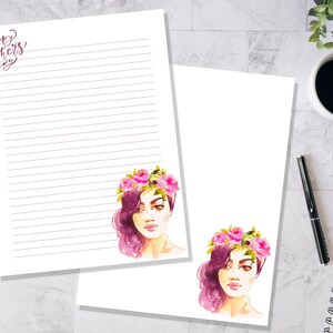 Mother's Day Printable Stationery, Lined Printable Paper, A4 Writing ...