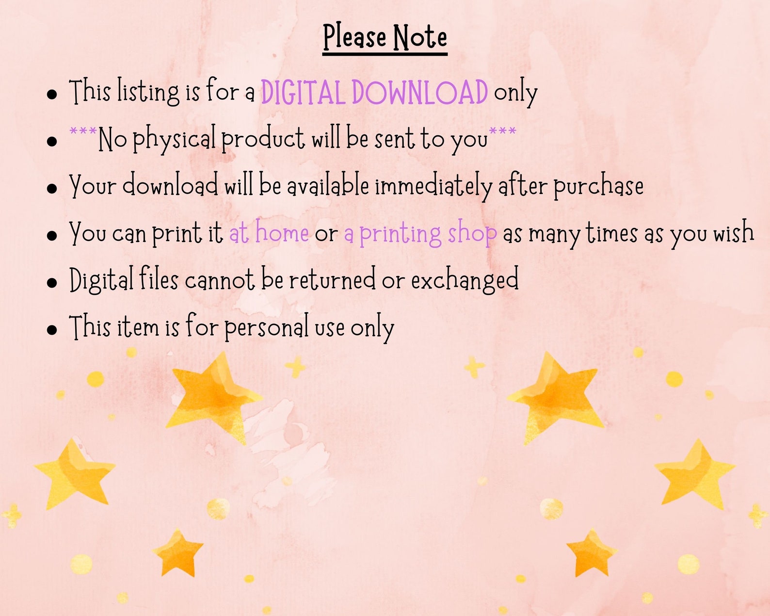 Thank You Digital Printable Card | Thank You Printable Card | Digital ...