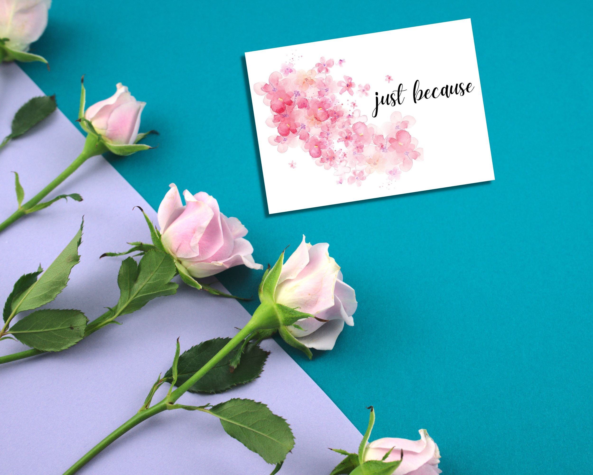 Just Because Digital Printable Card | Just Because Printable Card ...