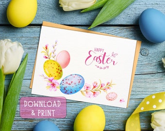 Printable Easter Card PDF - Etsy