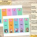 Watercolor Animal Friends Bookmarks, Hearts (digital Download) - Etsy