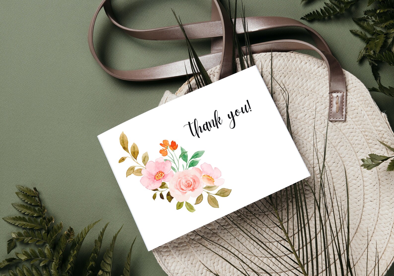 Thank You Digital Printable Card | Thank You Printable Card | Digital ...