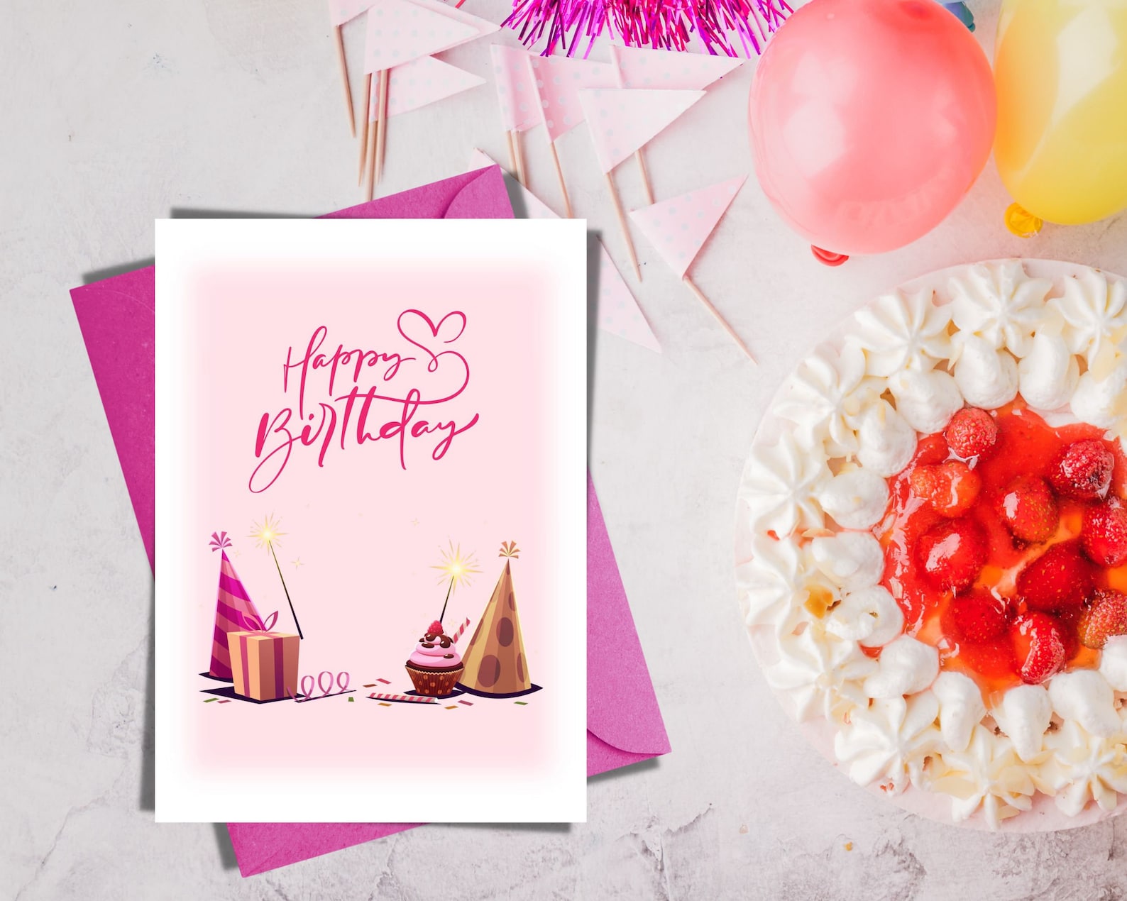 Printable Birthday Card, Printable Card, Digital Download, Digital ...