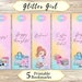 Glitter Girl Printable Bookmarks, Bookmark Set, Coffee Girl With Books ...