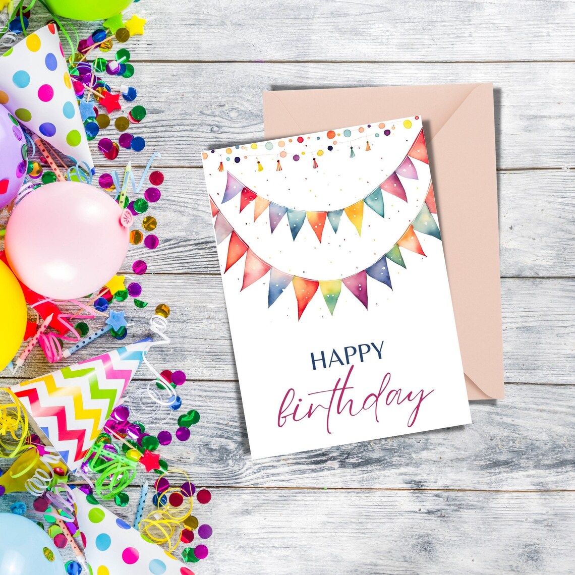 Happy Birthday Printable Card / Printable Birthday Card / Instant ...
