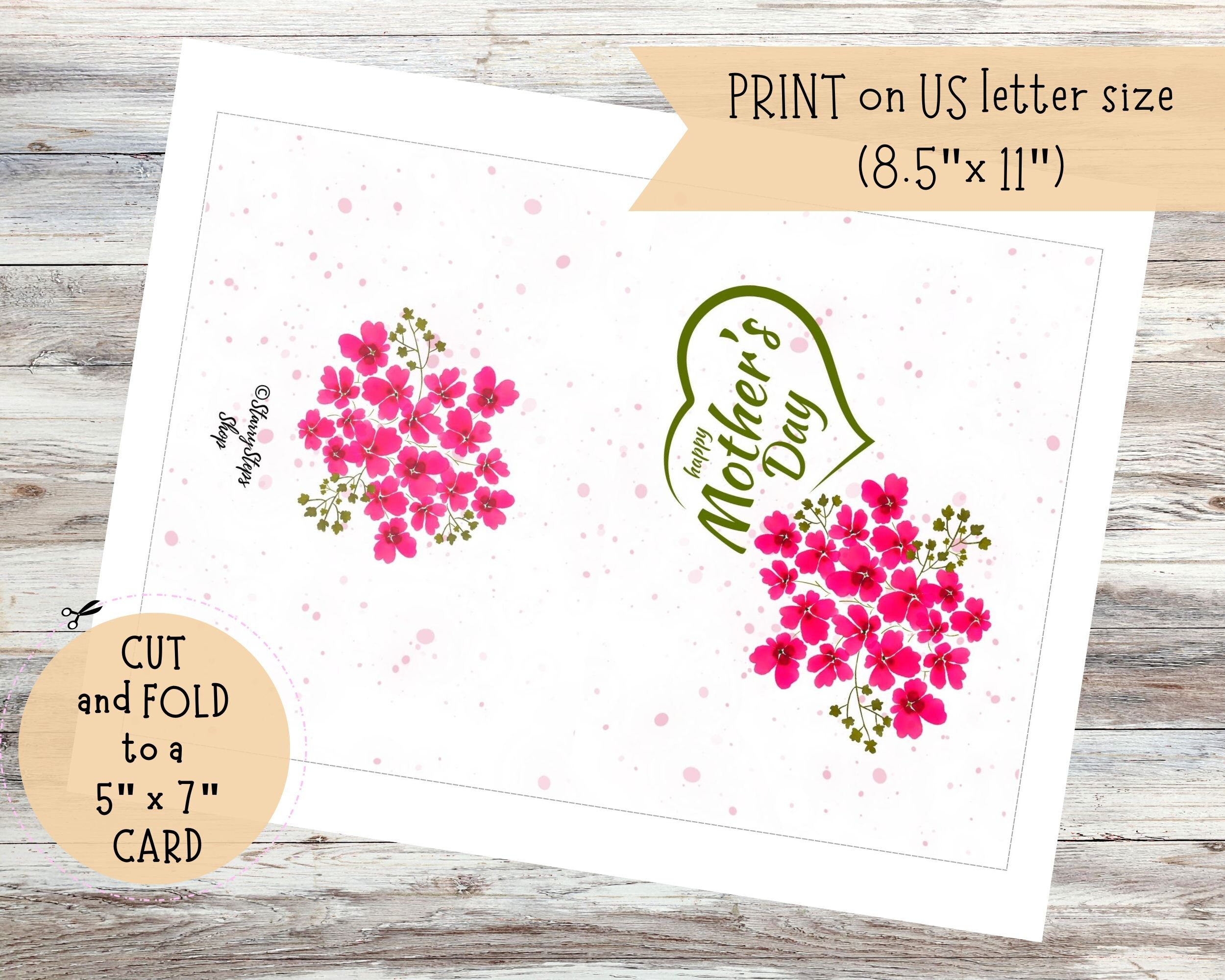 Printable Mother's Day Card, Happy Mother's Day Card, Digital Mother's ...