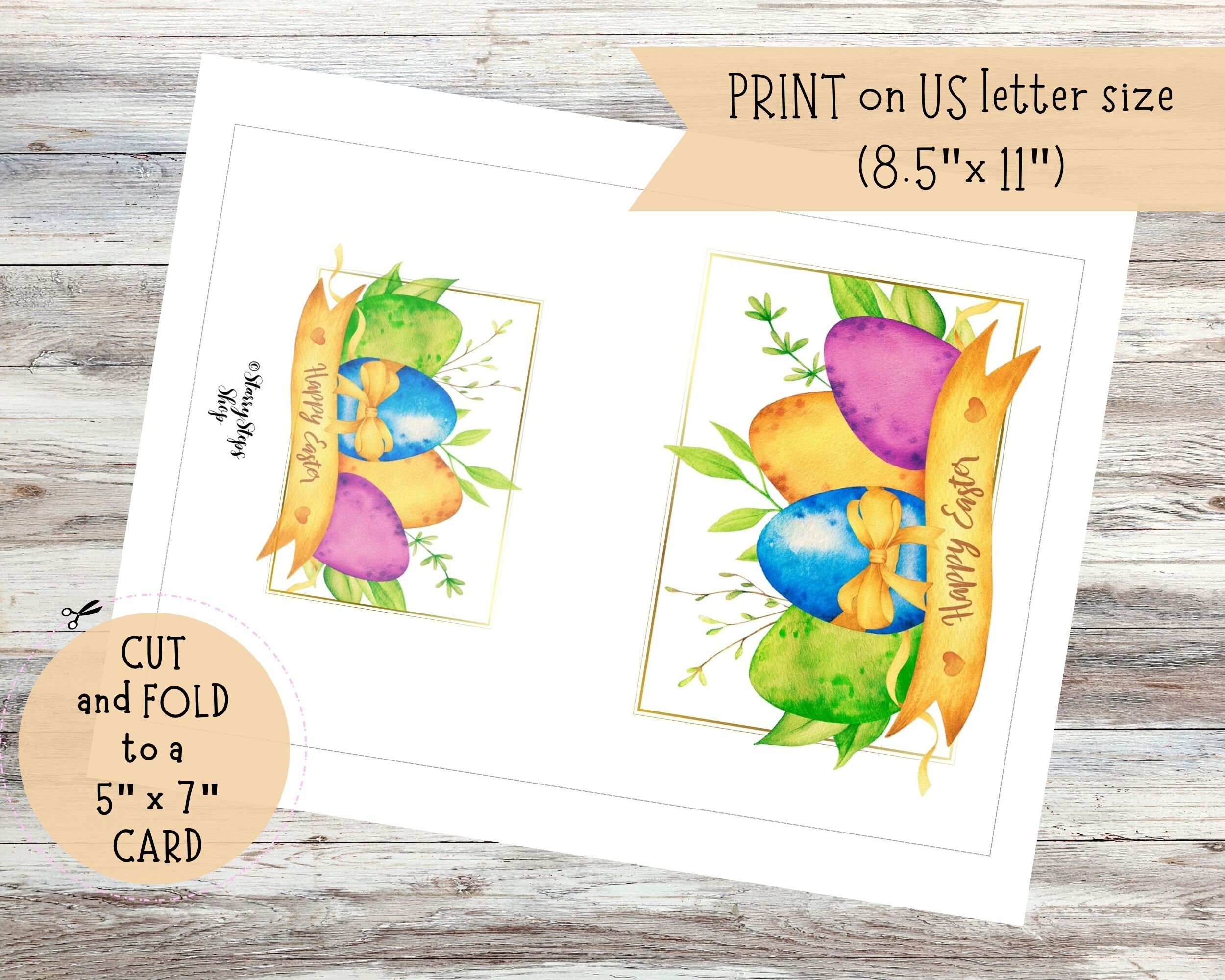 Printable Easter Card, Printable Card, Digital Download, Digital Easter ...