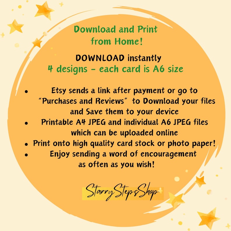 Printable Encouragement Postcards, Postcard Set, Friendship Postcards ...