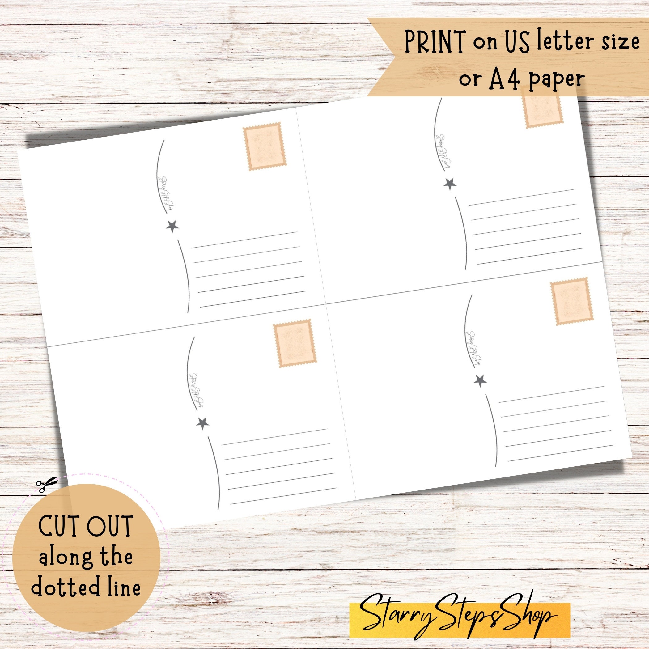 Printable Encouragement Postcards, Postcard Set, Friendship Postcards ...