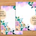 Floral Lined Paper, Floral Blank Paper, Printable Rose Bouquet ...