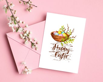 Printable Easter Card, Printable Card, Digital Download, Digital Easter ...