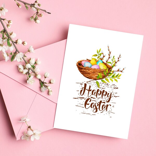 Happy Easter Card - Etsy