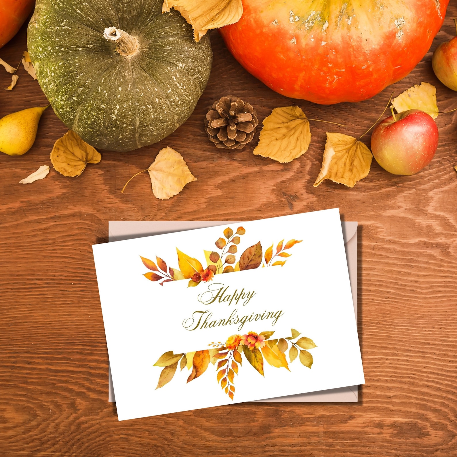 Happy Thanksgiving Card Printable, Happy Thanksgiving Cards, Card With ...