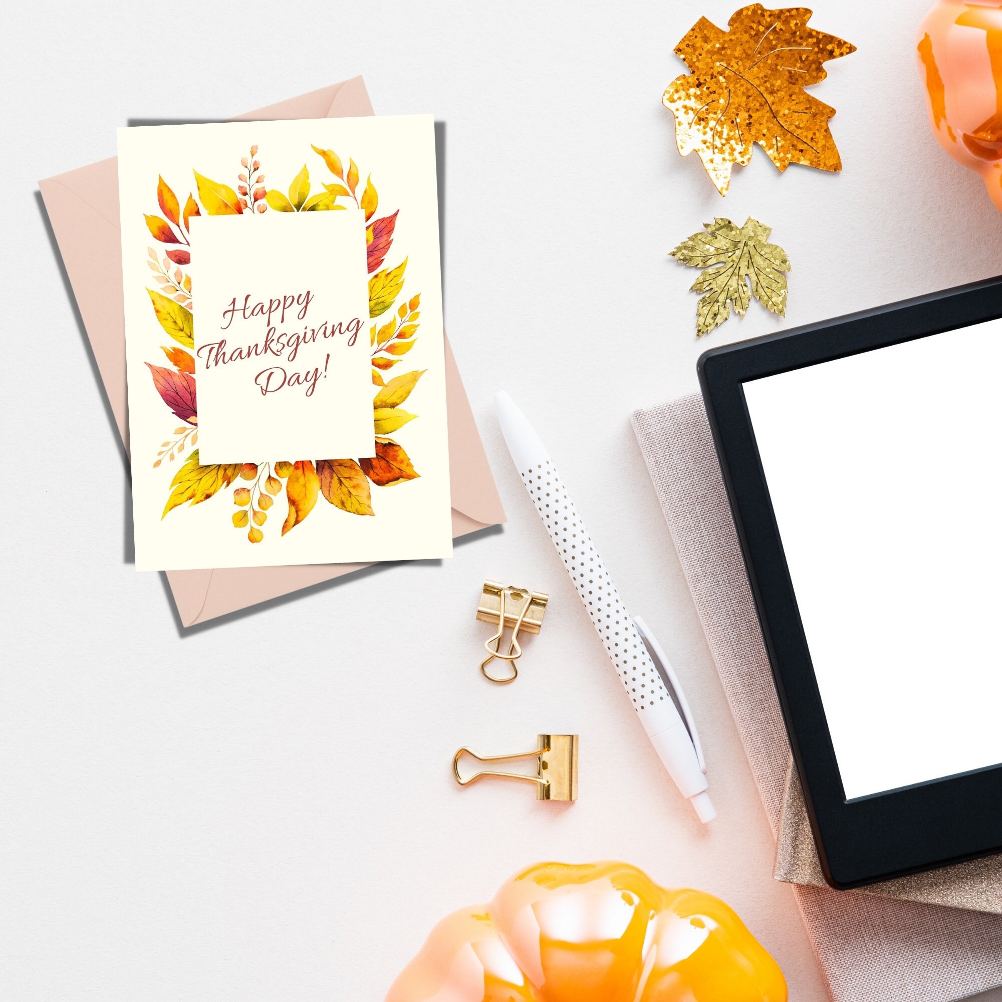Printable Thanksgiving Card, Happy Thanksgiving Card, Thanksgiving Card ...