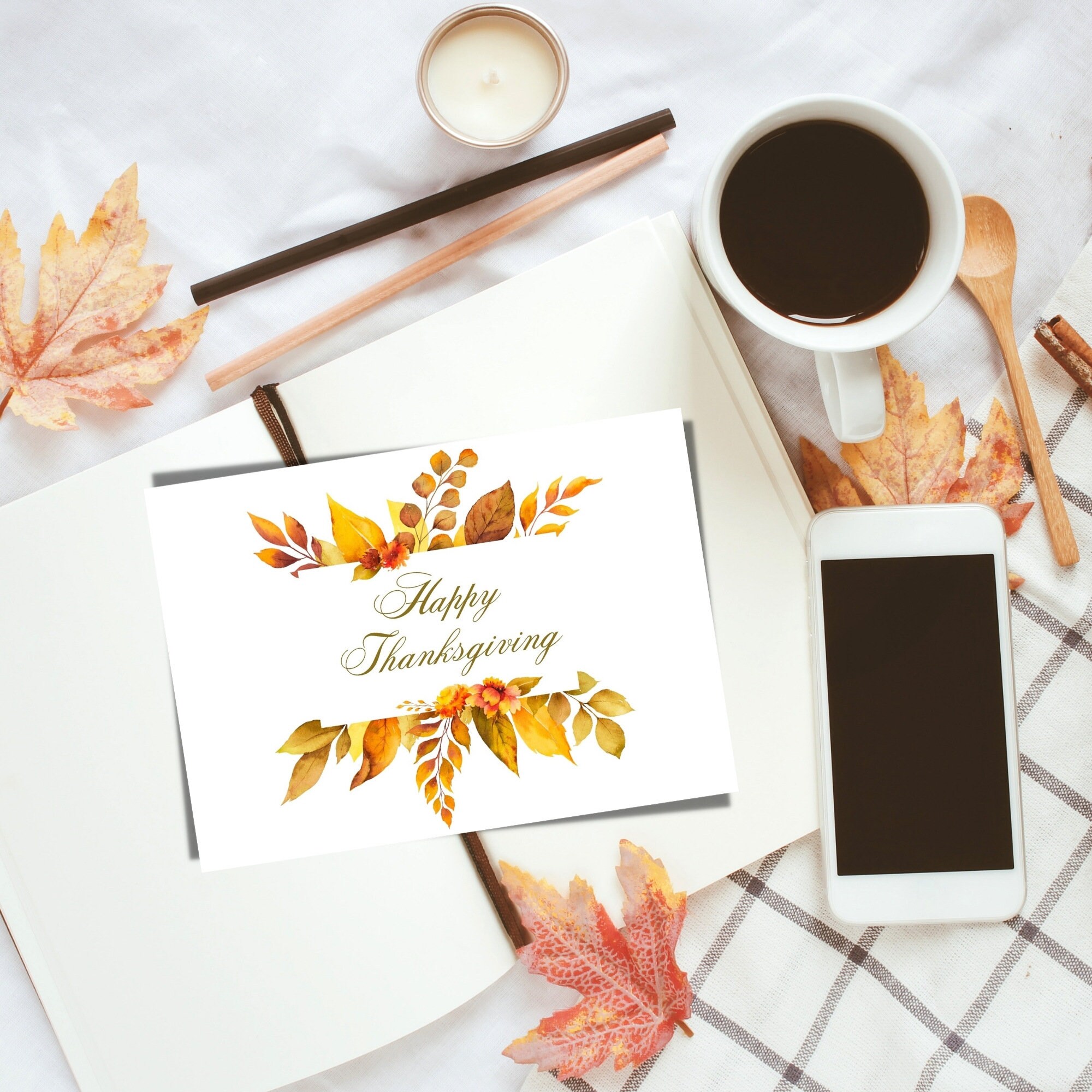 Happy Thanksgiving Card Printable, Happy Thanksgiving Cards, Card With ...