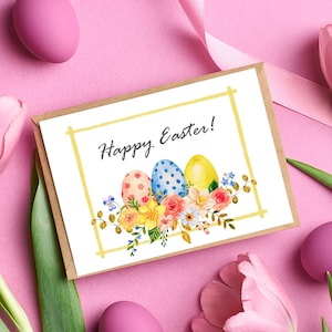 Printable Easter Card, Printable Card, Digital Download, Digital Easter ...