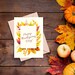 Printable Thanksgiving Card, Happy Thanksgiving Card, Thanksgiving Card ...
