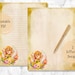 Printable Cute Fairy Stationery Set, Lined Printable Paper, Blank Paper ...