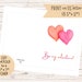 Be My Valentine Printable Card Valentines Day Card Digital Download PDF ...